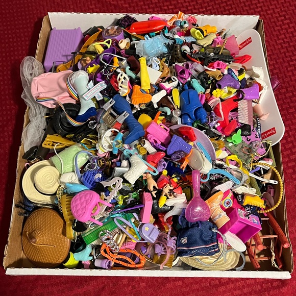 Barbie | Other | Euc Box Of Barbie Clone Doll Accessories Good Reseller ...
